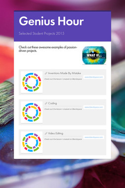 Passion-Driven Learning For Educators: The Genius Hour Model For ...