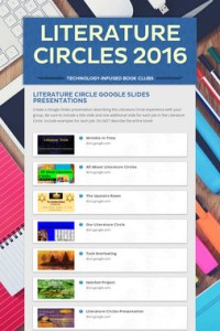 Literature Circles 2016: Technology-Infused Book Clubs | The Golden Age ...