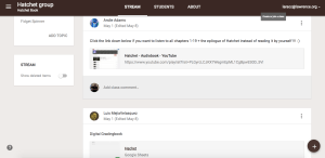 Student-Created Google Classroom Classes for Literature Circles | The ...